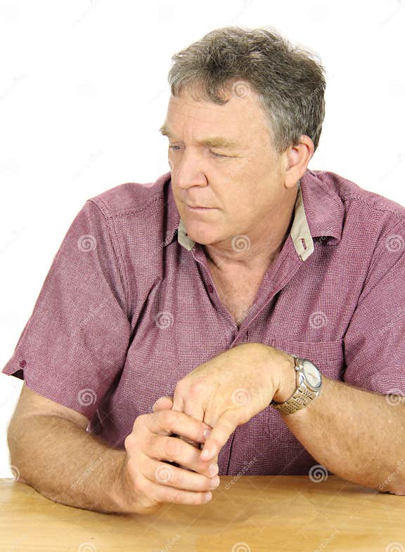 Dejected Man stock image. Image of aged, glum, middle - 27176377