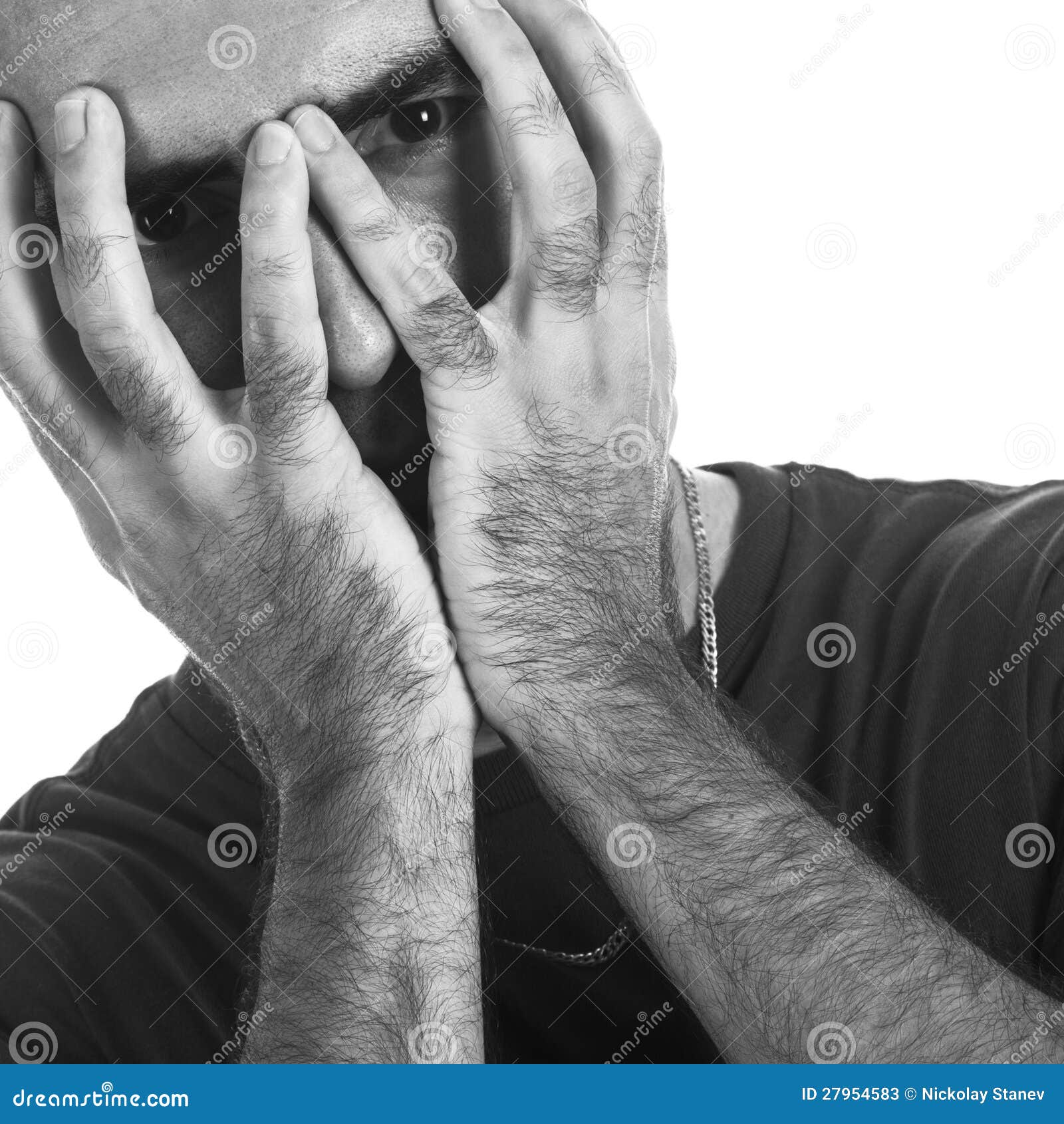 Dejected Man stock image. Image of dejected, gray, isolation - 27954583