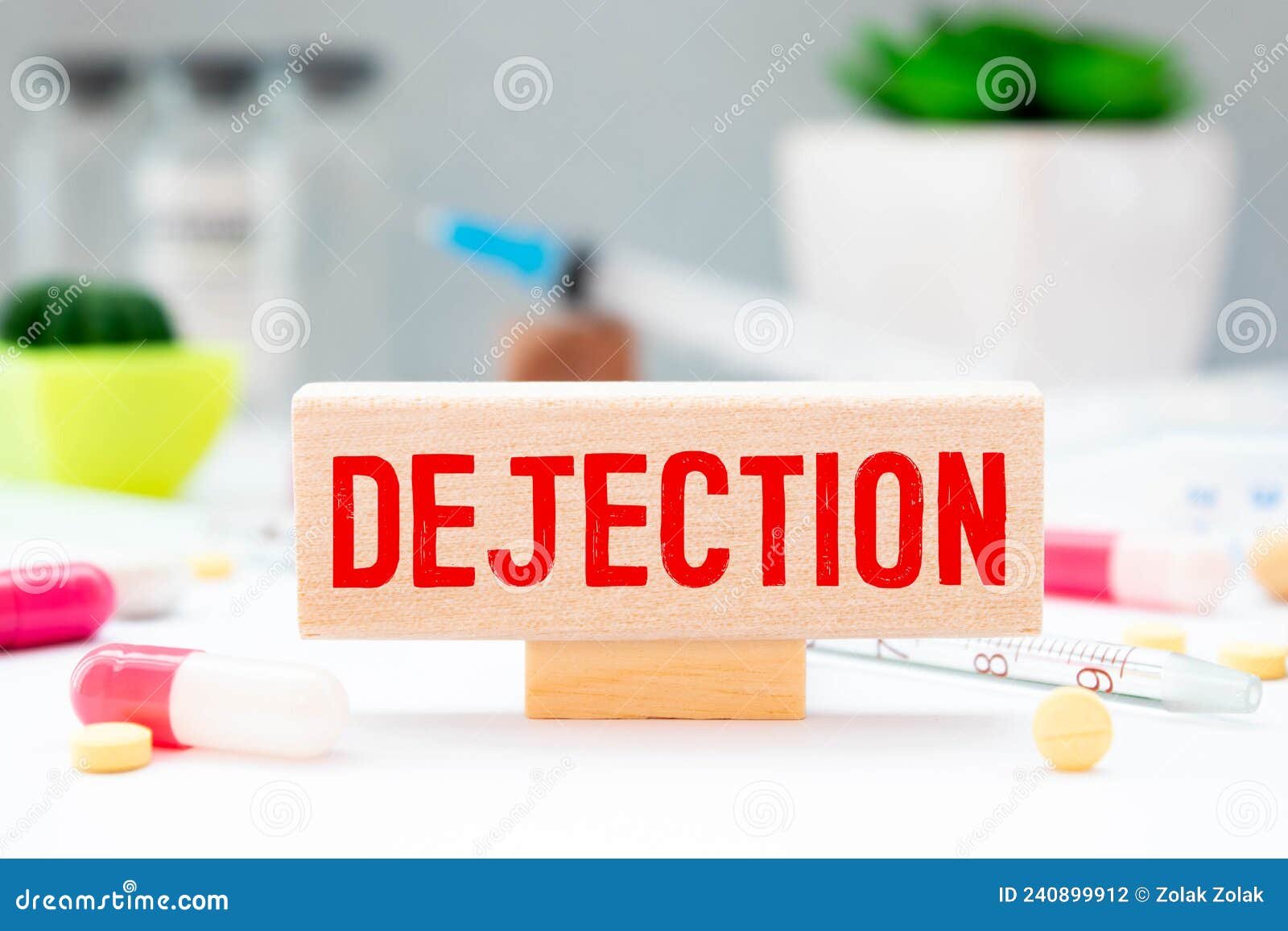 Dejected Word in a Dictionary. Dejected Concept Stock Photo - Image of ...