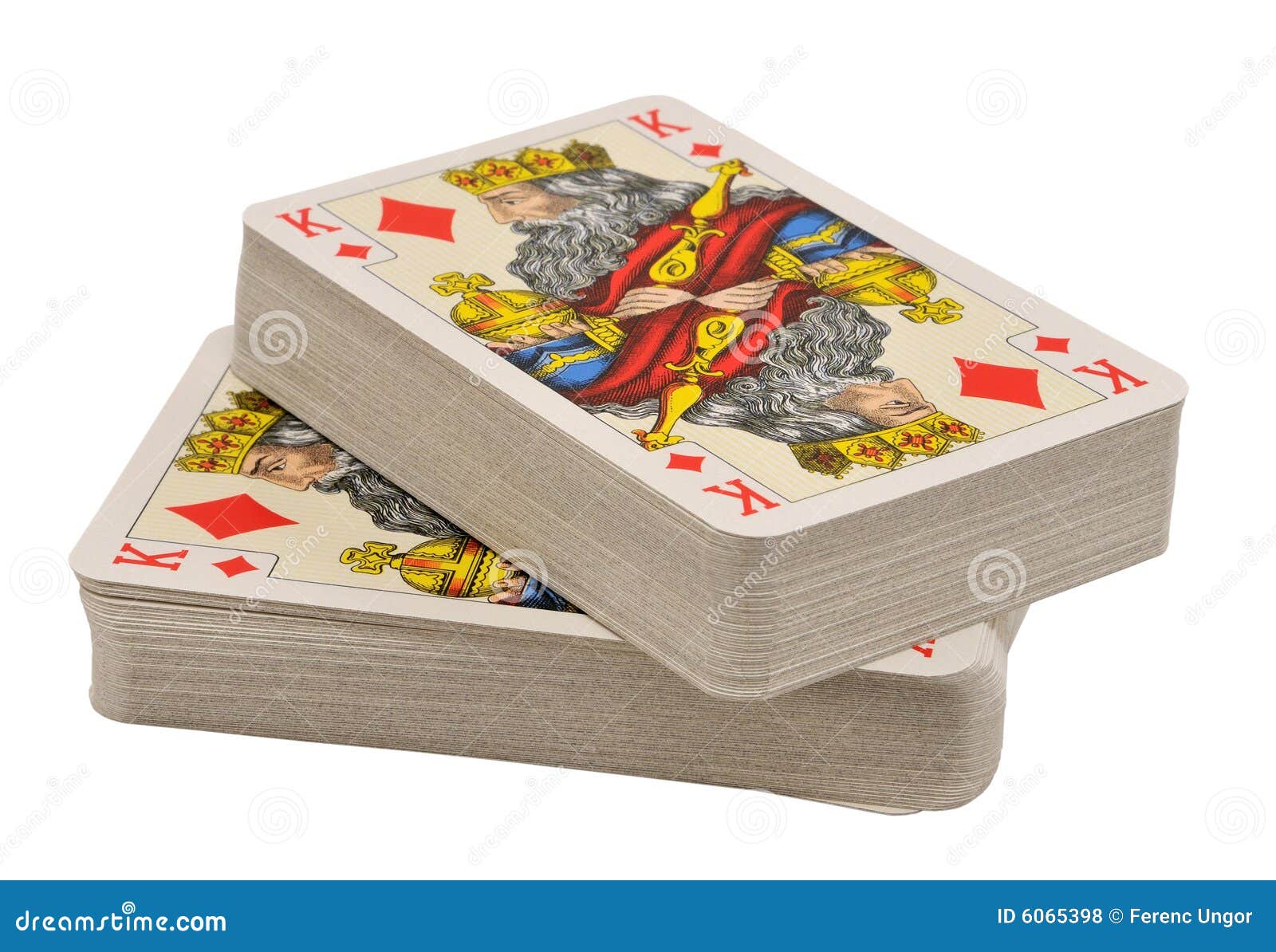 Dek van kaarten stock foto. Image of twee, koning, gokken - 6065398