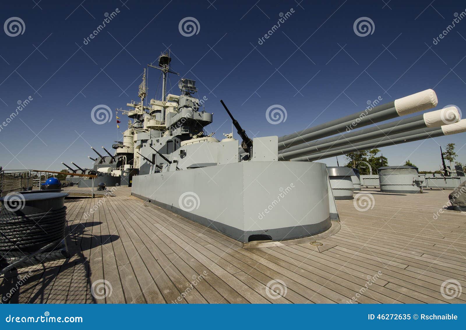 Dek Van Wereldoorlog II 2 Slagschip Stock Afbeelding - Image of museum ...