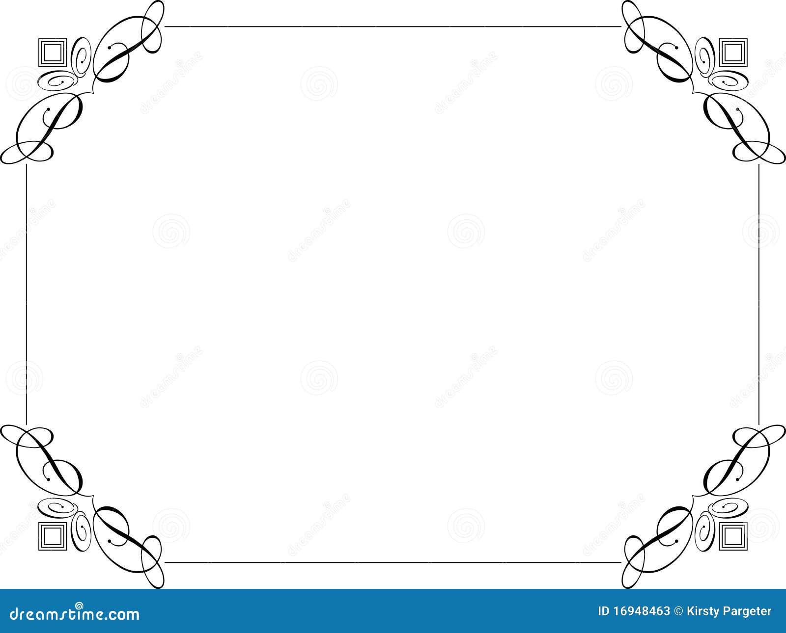 Dekorativer Rand vektor abbildung. Illustration von rand - 16948463
