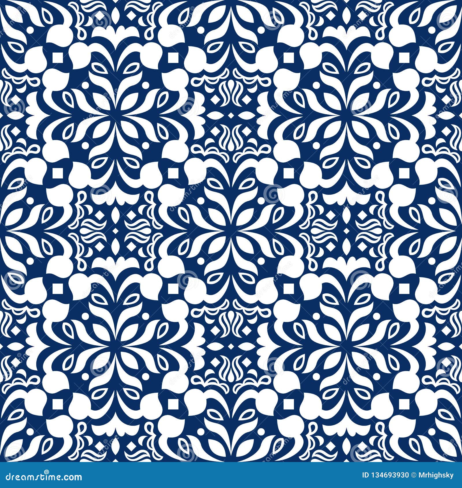 Dekoratives Nahtloses Muster Der Arabeske Vektor Abbildung ...