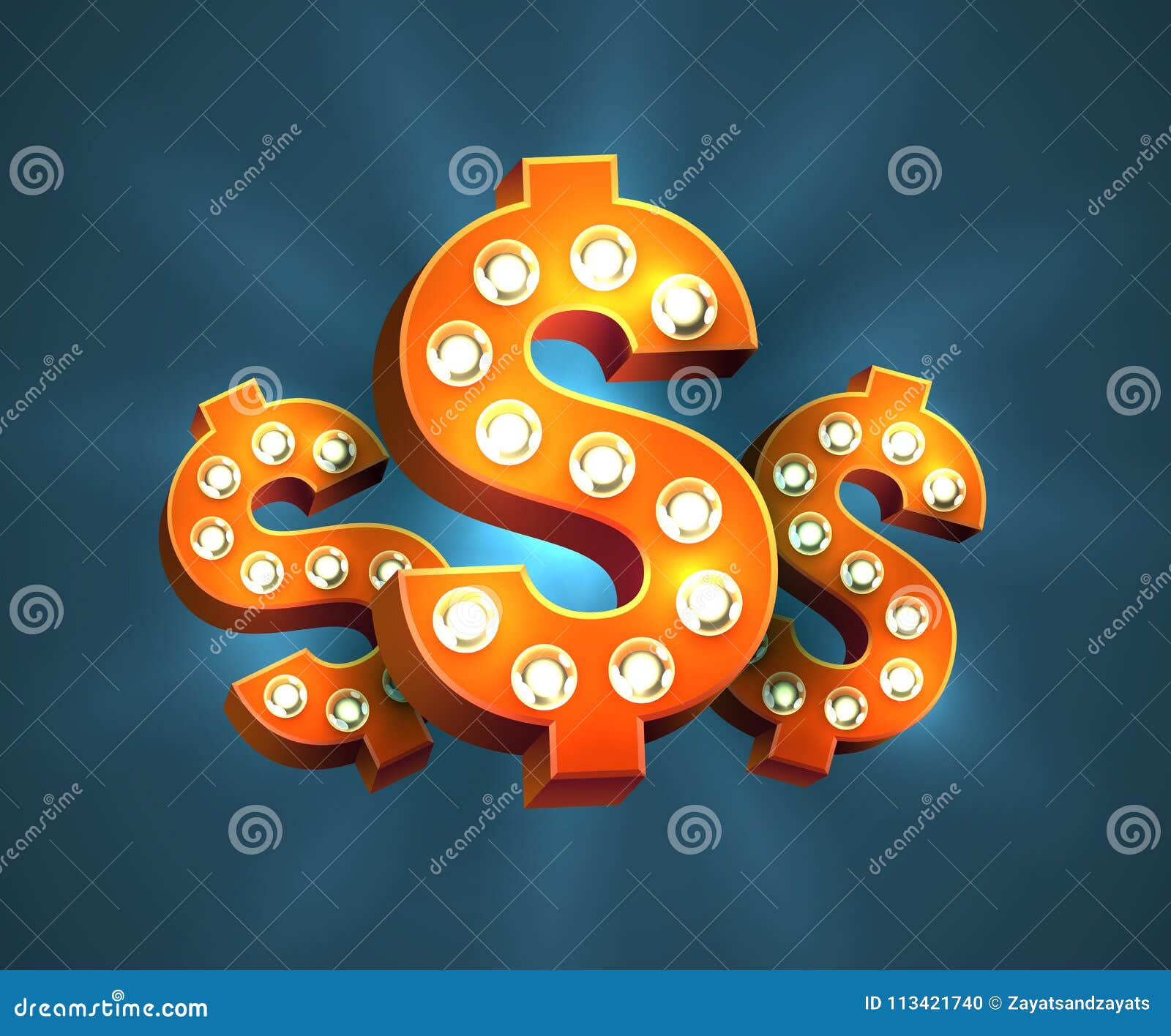 Dekorerat dollartecken vektor illustrationer. Illustration av diagram ...