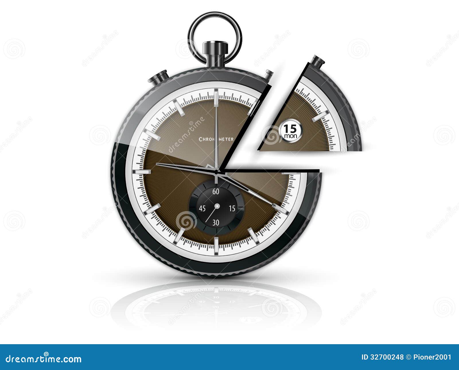 Del av tid vektor illustrationer. Illustration av krom - 32700248