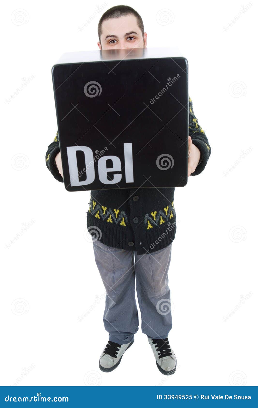 Del key stock image. Image of male, teen, conceptual - 33949525
