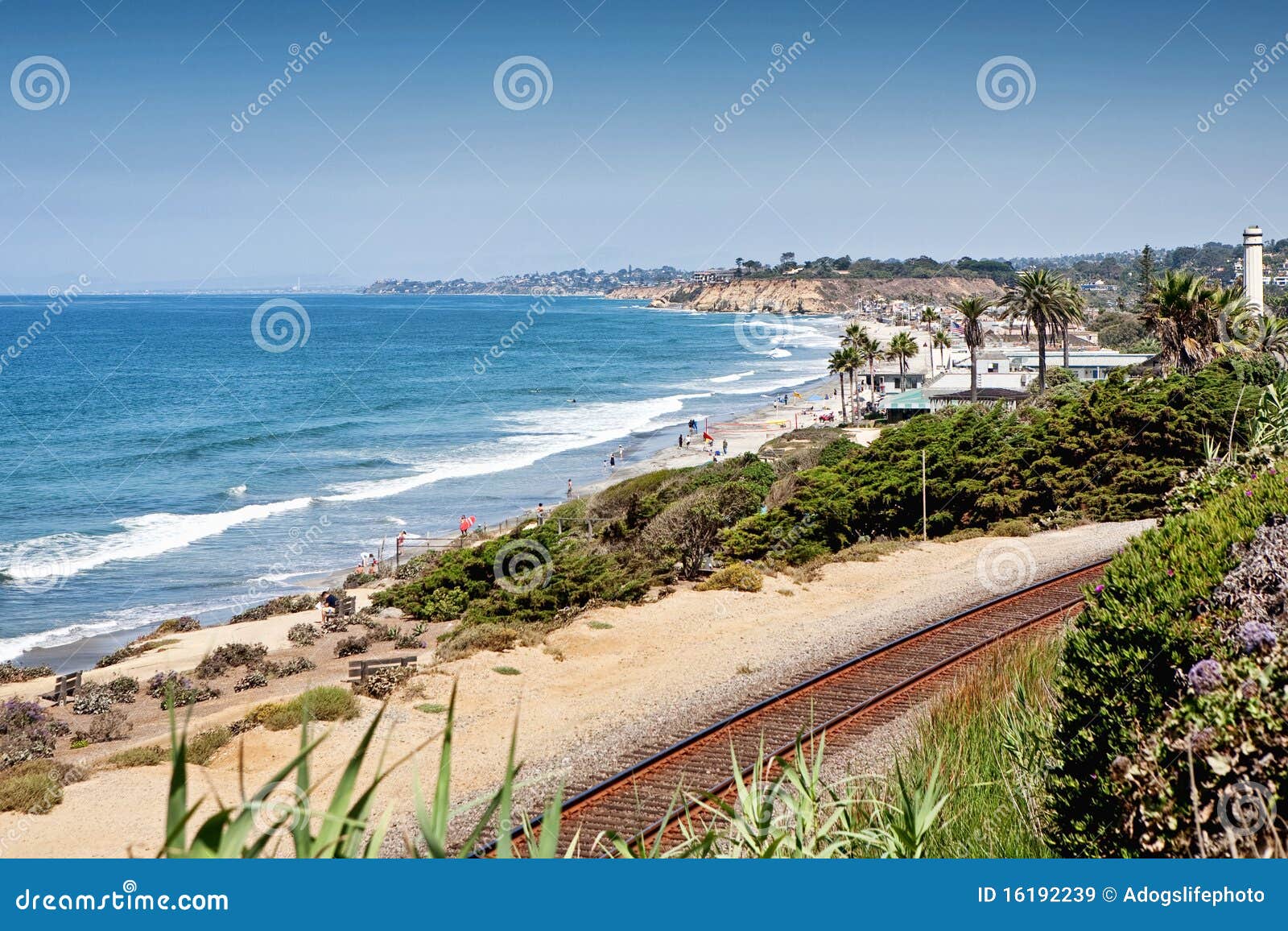 Del Mar Beach California stock image. Image of tourist - 16192239