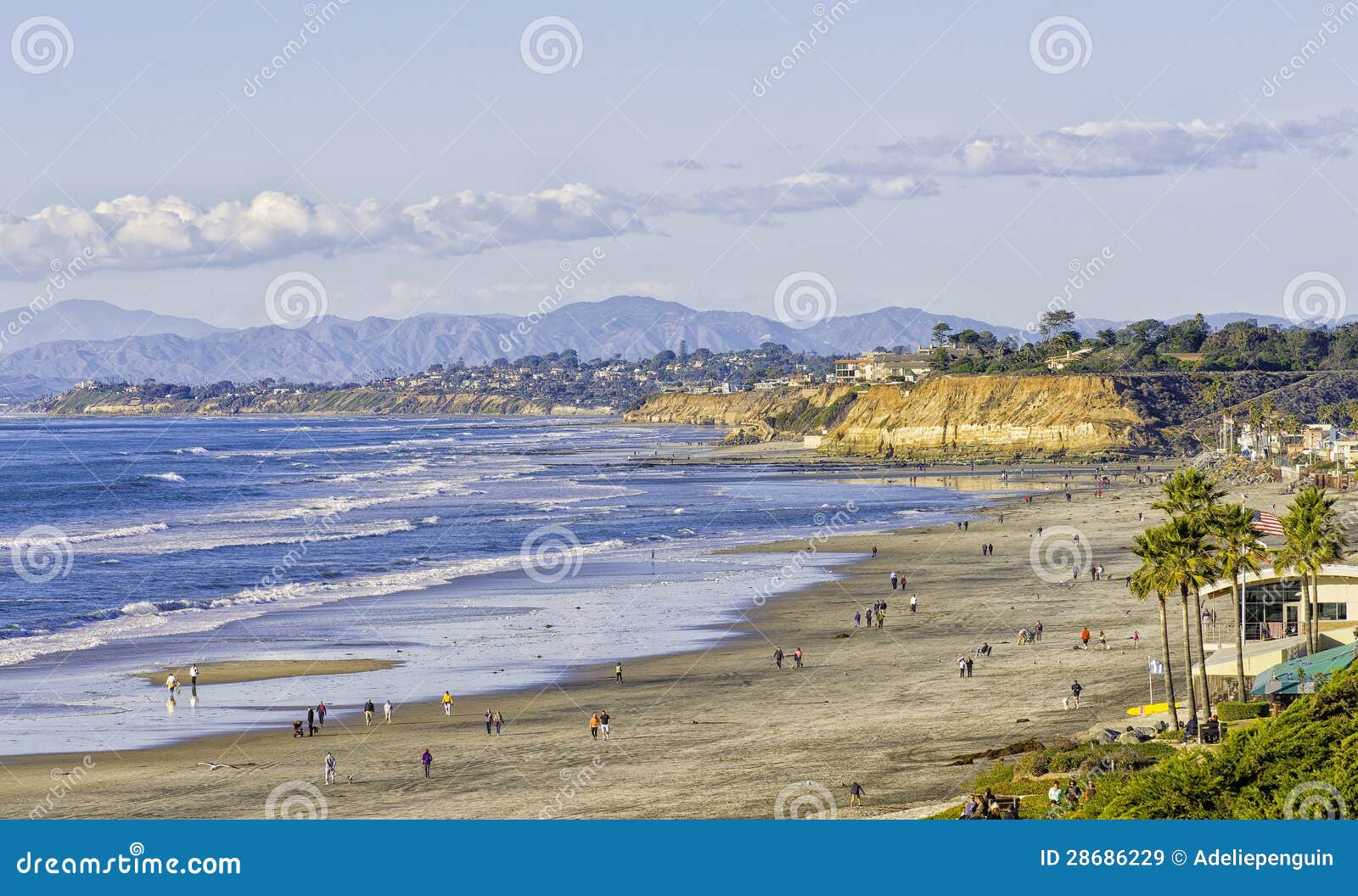 Del Mar Beach, Southern California Editorial Stock Image - Image of ...