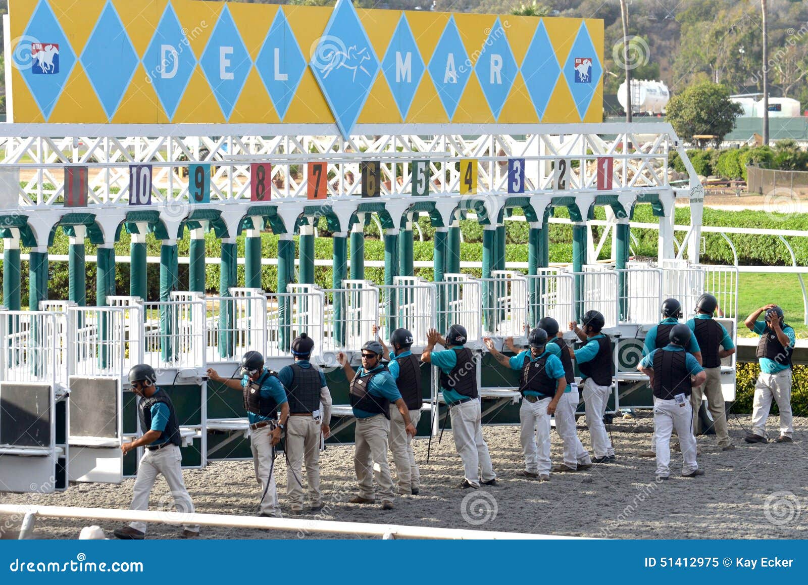 Del Mar Race Track - Starting Gate Editorial Image - Image of ...