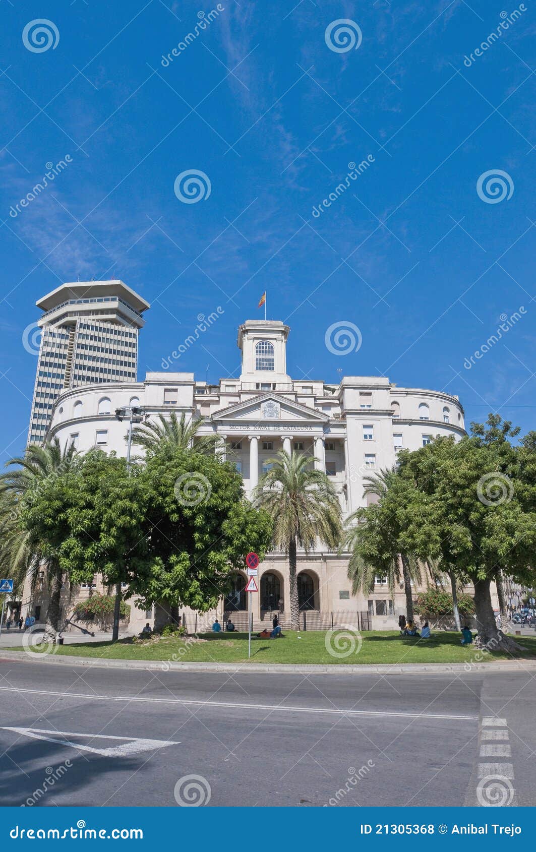 Delagacio De Defensa Building at Barcelona, Spain Stock Photo - Image ...