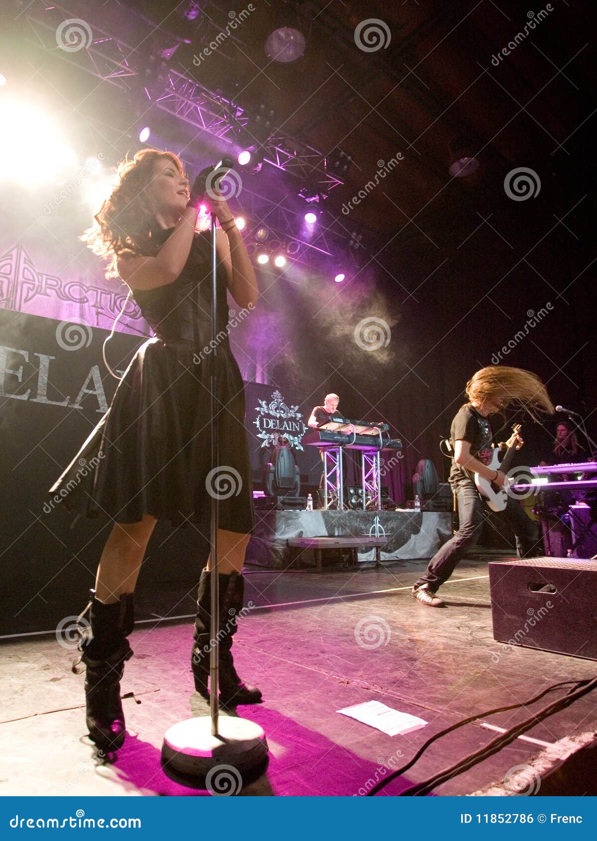 Delain Dutch Metal Band Perform in Budapest Editorial Photo - Image of ...