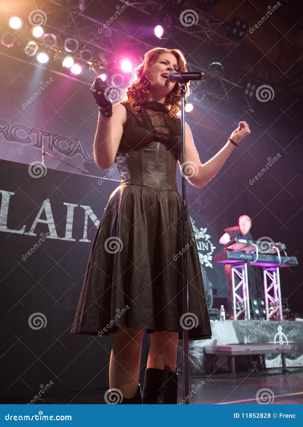 Delain Dutch Metal Band Perform in Budapest Editorial Stock Photo ...