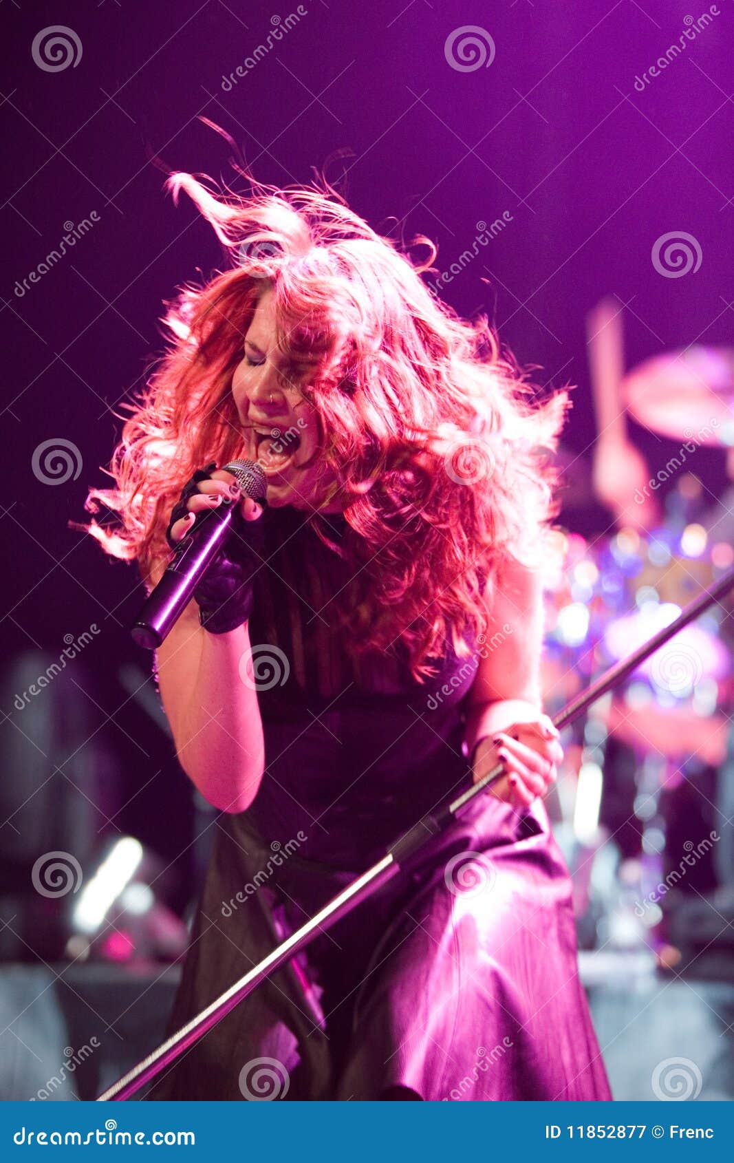 Delain Dutch Metal Band Perform in Budapest Editorial Photography ...