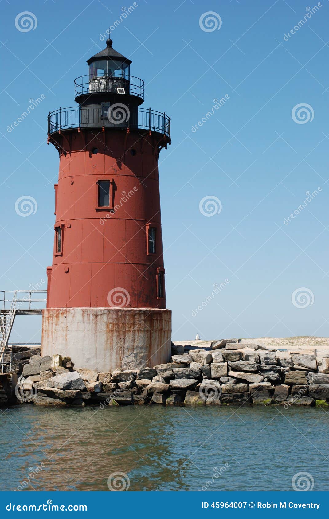 Delaware Breakwater Lighthouse Stock Image - Image of lewes, light ...