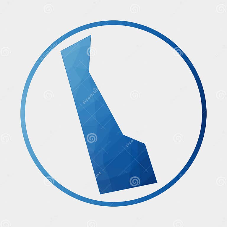 Delaware icon. stock vector. Illustration of diamond - 216865940