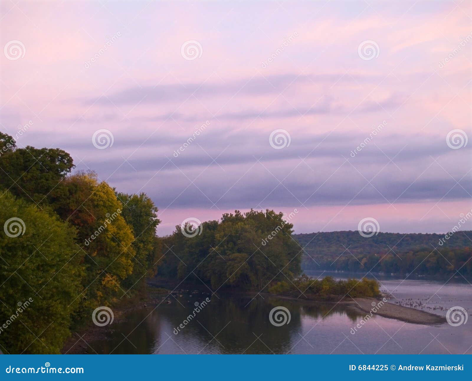 Delaware Morning stock image. Image of woods, pennsylvania - 6844225