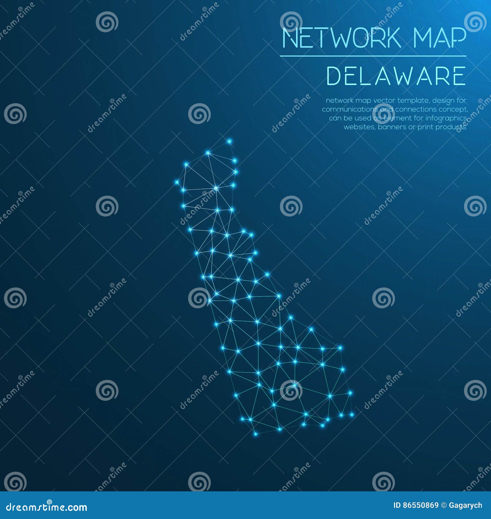 Delaware network map. stock vector. Illustration of concept - 86550869