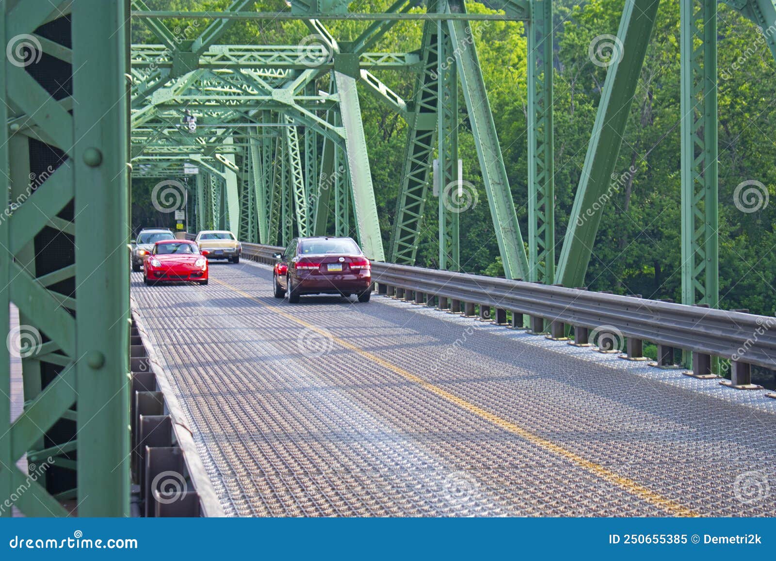 Delaware River Truss Bridge at Stockton, NJ -10 Stock Image - Image of ...