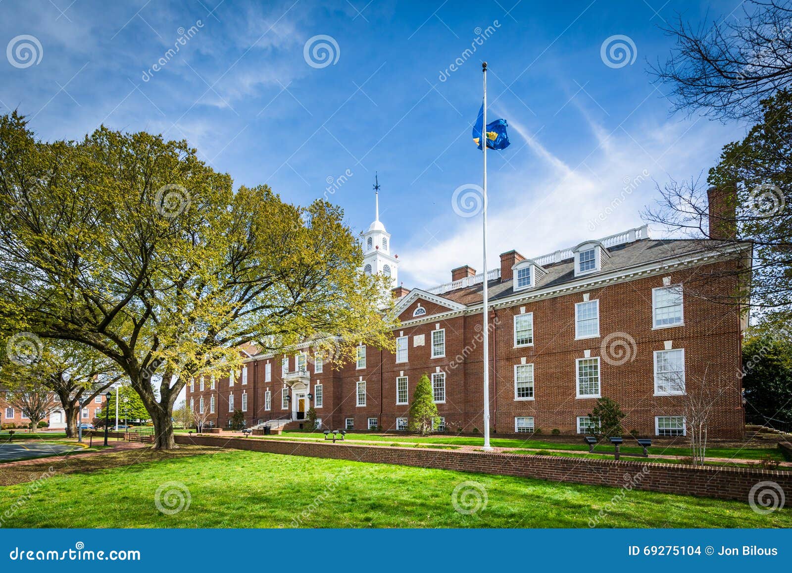 The Delaware State Capitol Building in Dover, Delaware. Stock Photo ...