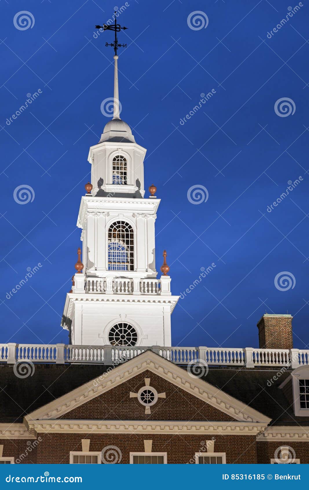 Delaware State Capitol Building in Dover Stock Image - Image of power ...