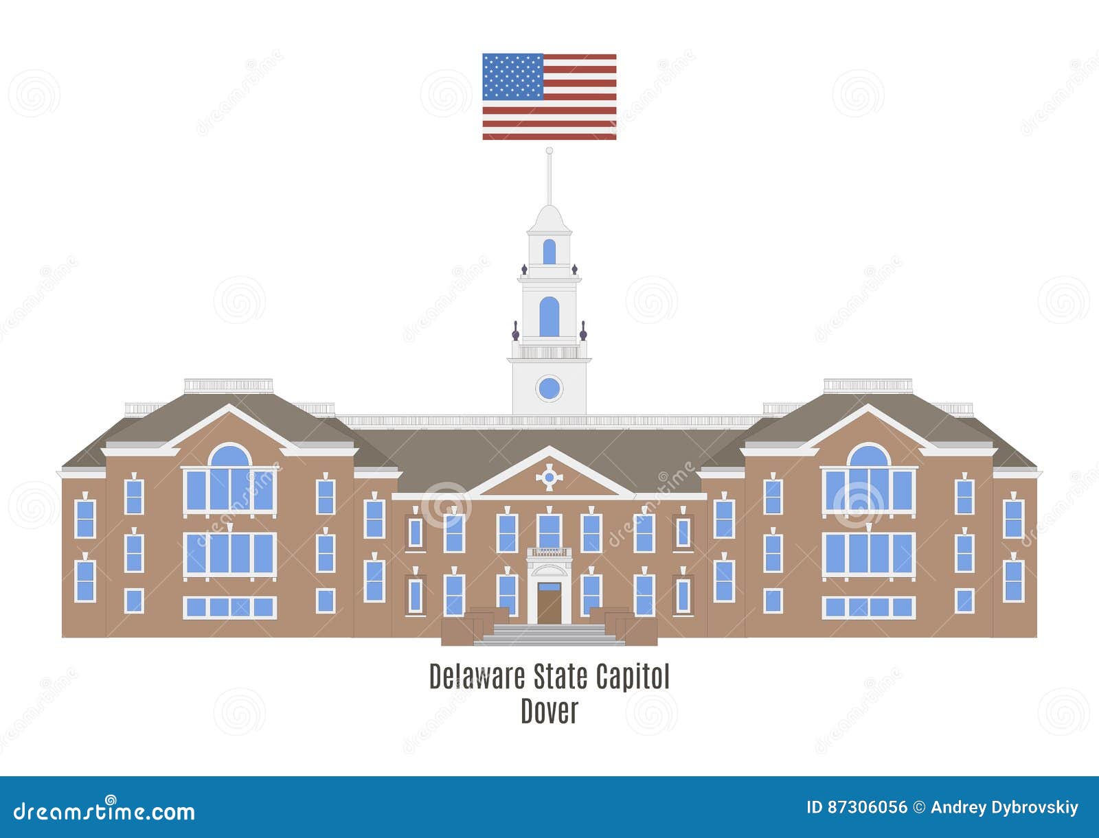 Delaware Map. State And District Map Of Delaware. Administrative And ...