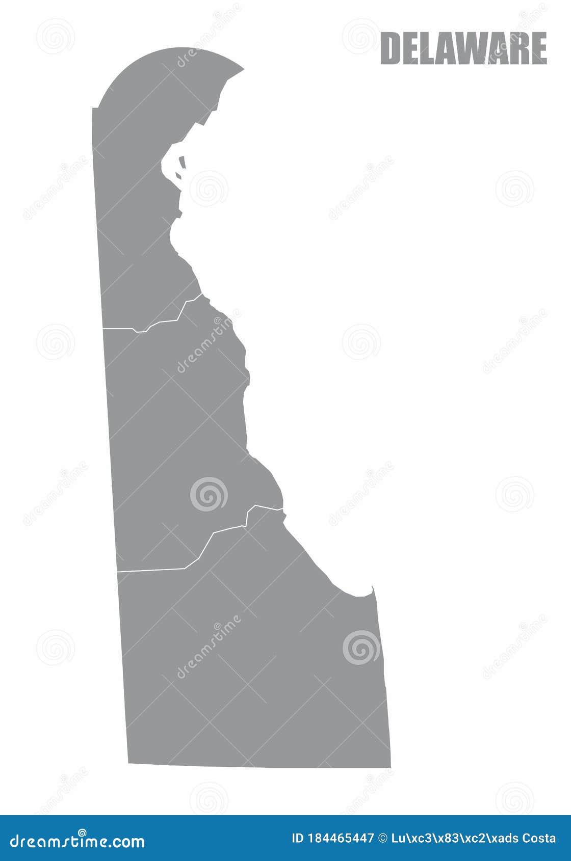 Delaware - Map Of State - Vector | CartoonDealer.com #93751356