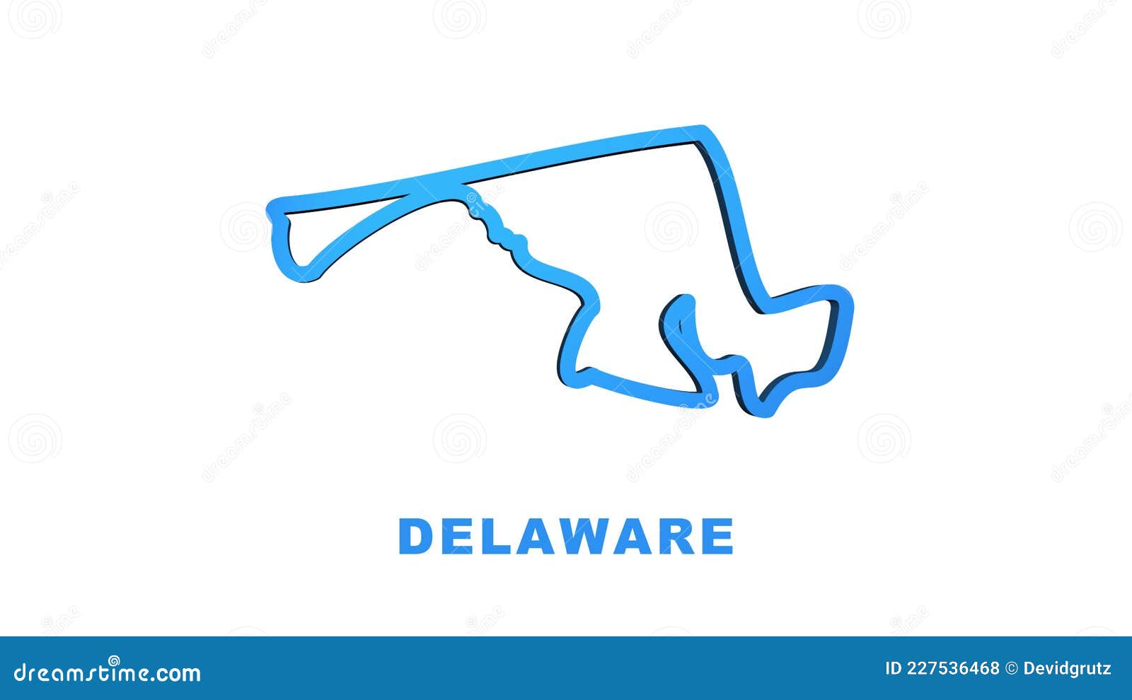 Delaware State Map Outline Animation. Motion Graphics. Stock Footage ...