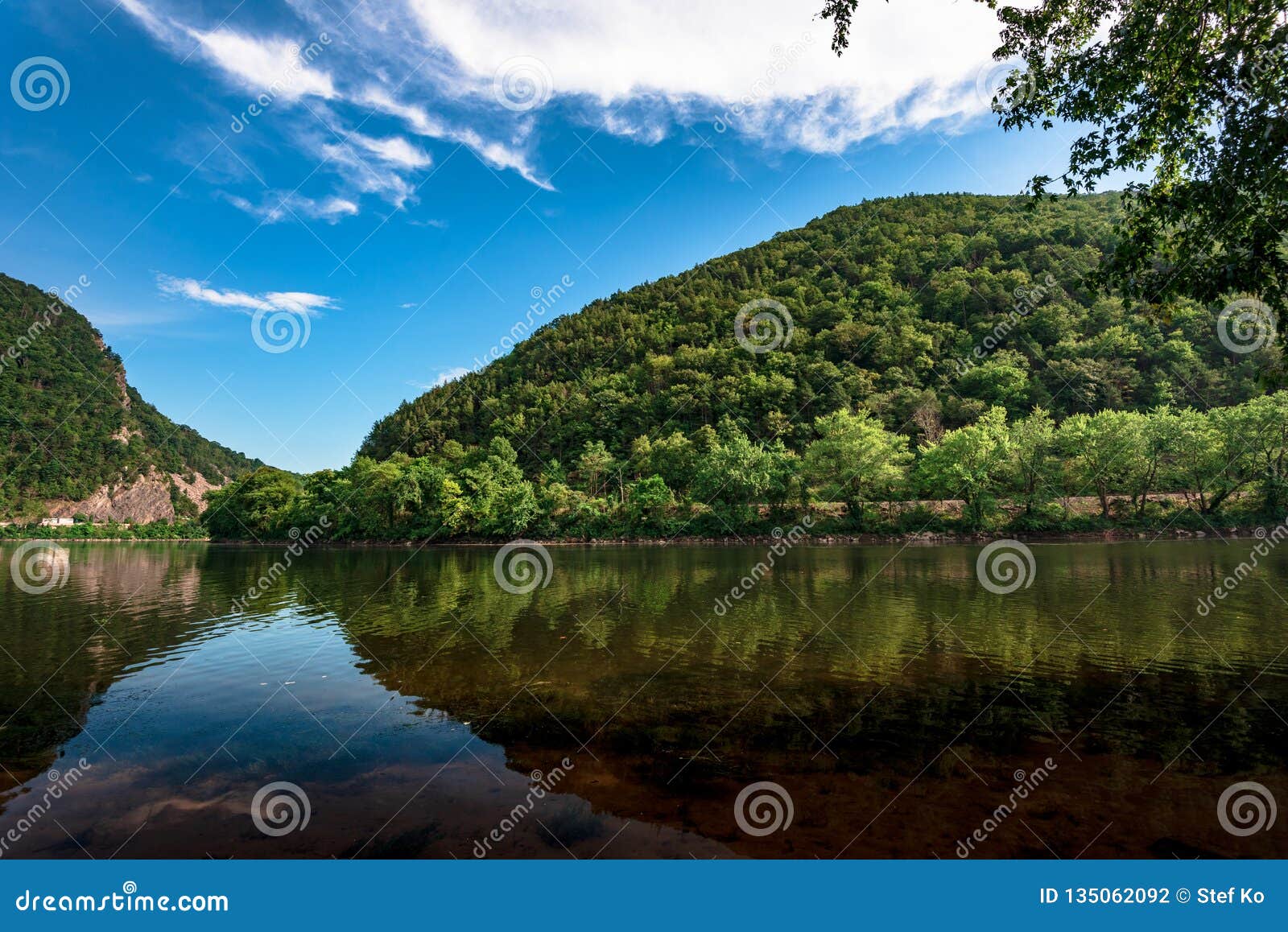 Delaware Water Gap stock photo. Image of mountains, plants - 135062092