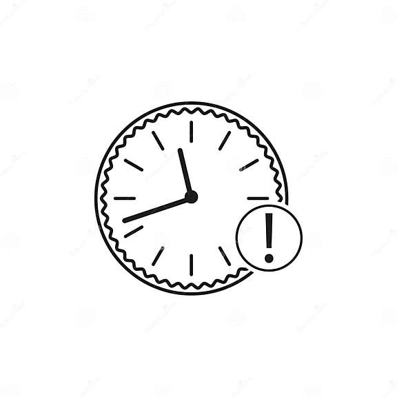 Delay Icon Design Isolated. Clock Icon. Vector Illustration. Eps 10 ...