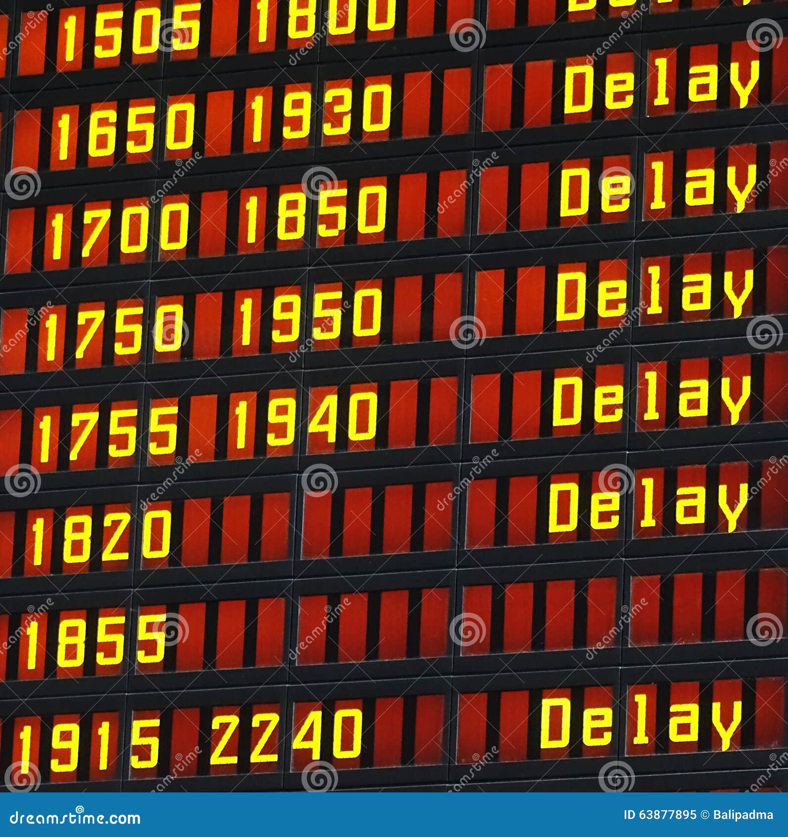 Delay information display stock image. Image of delay - 63877895