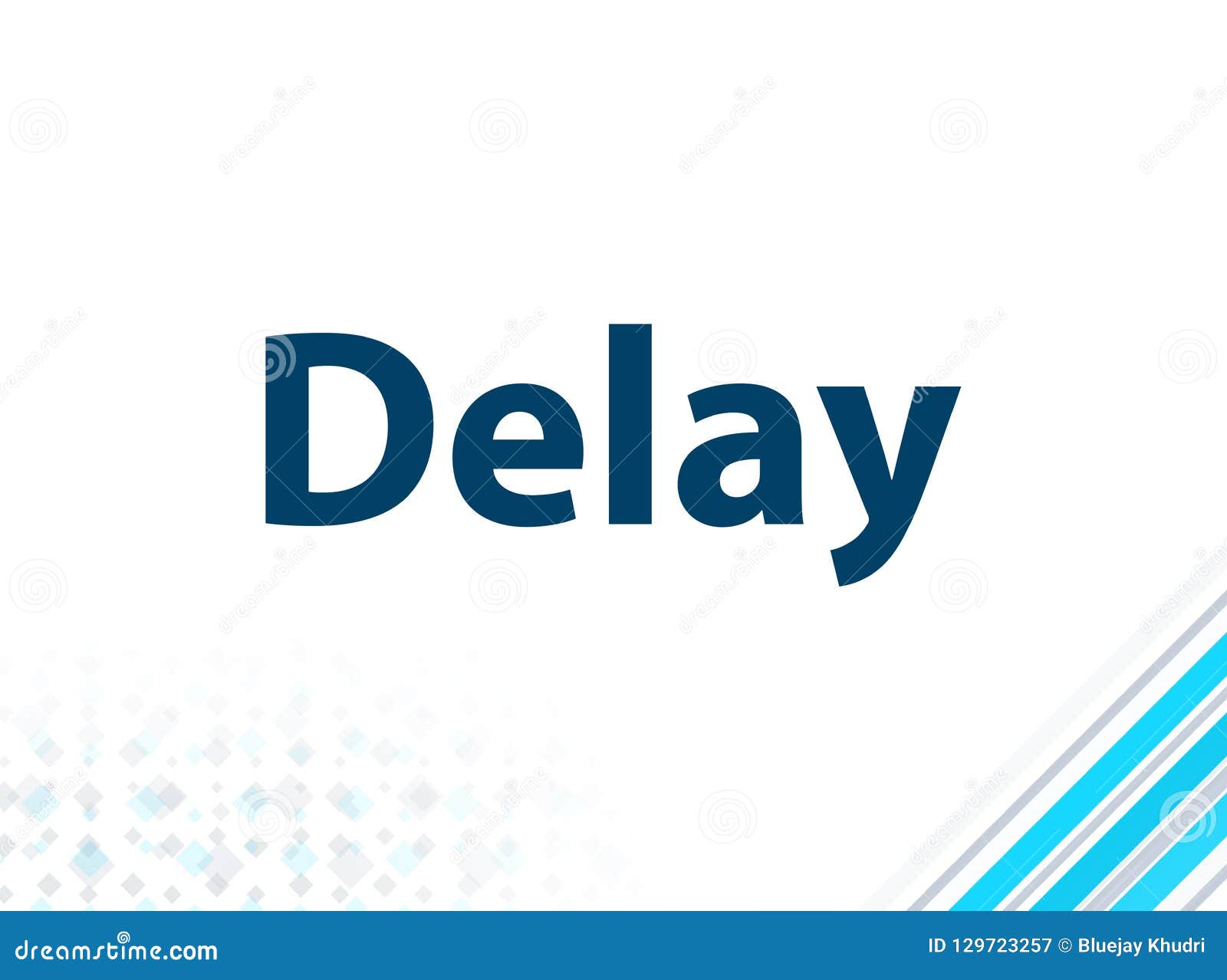 Delay Modern Flat Design Blue Abstract Background Stock Illustration ...