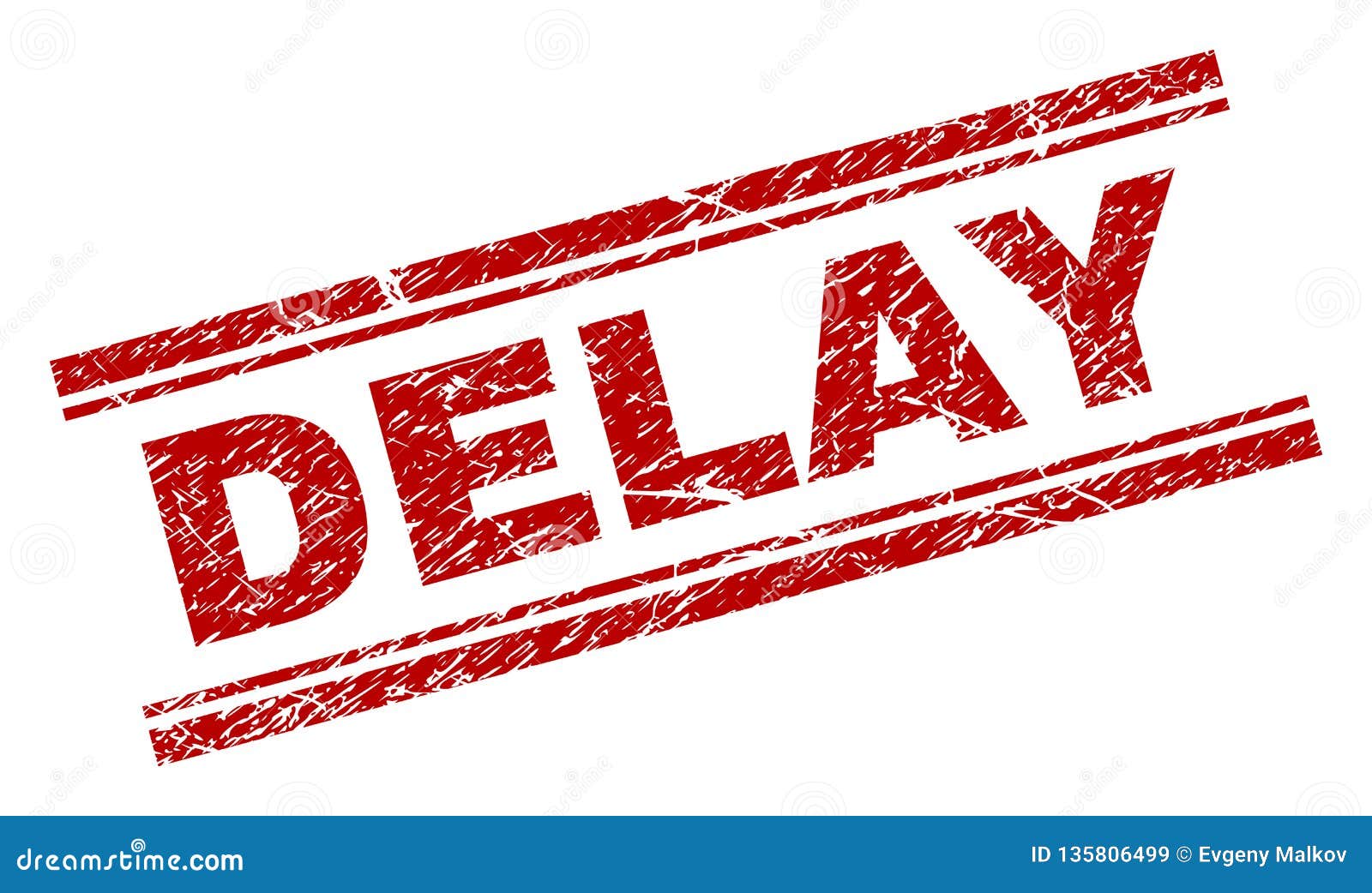 Grunge Textured DELAY Stamp Seal Stock Vector - Illustration of imprint ...