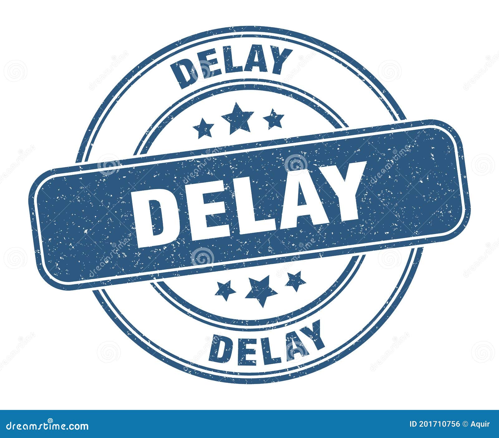 Delay Stamp. Delay Label. Round Grunge Sign Stock Vector - Illustration ...