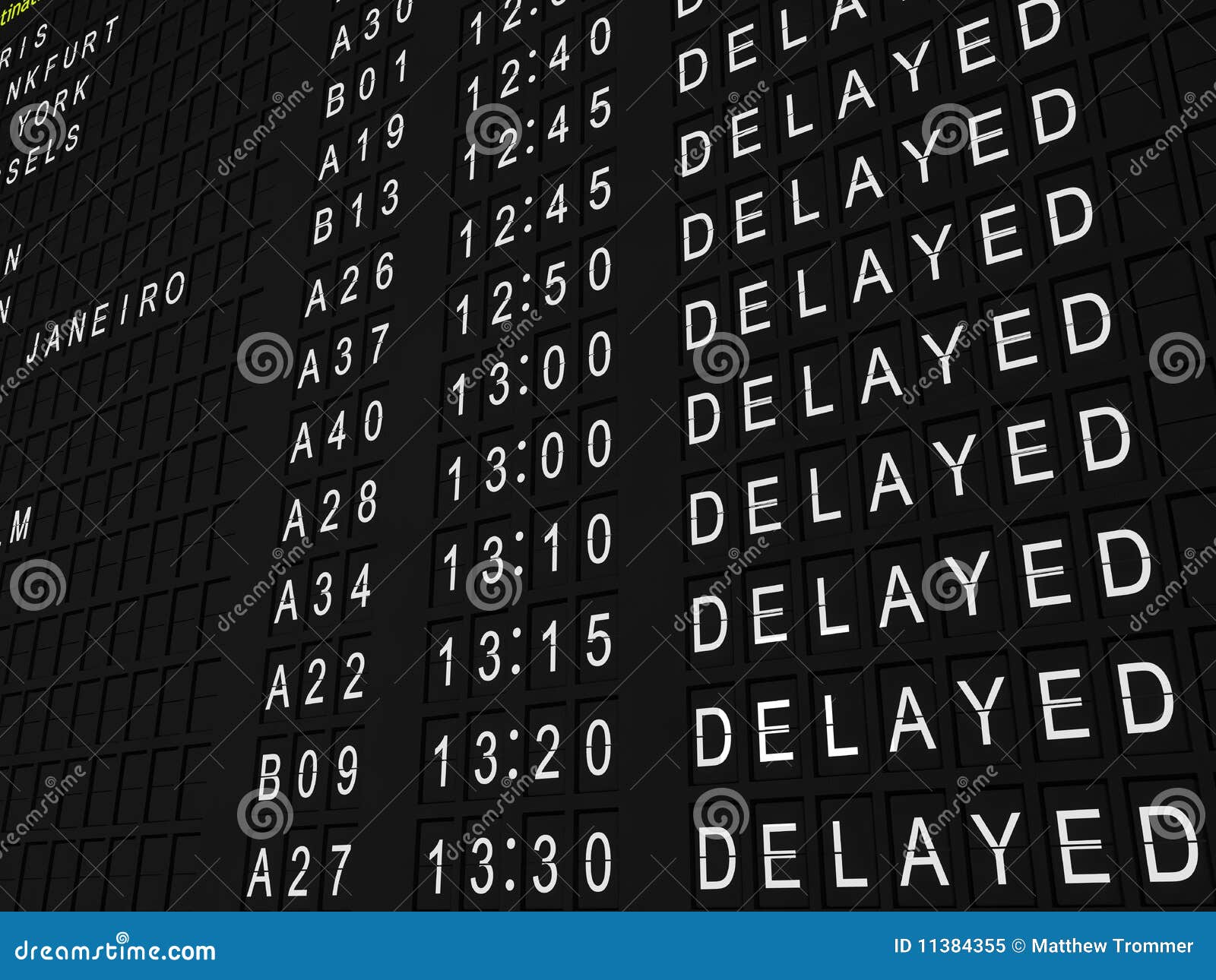 Delayed Flights stock illustration. Illustration of delayed - 11384355