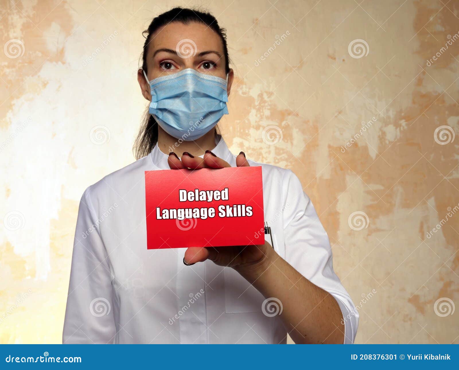 Delayed Language Skills Sign on the Page Stock Image - Image of ...