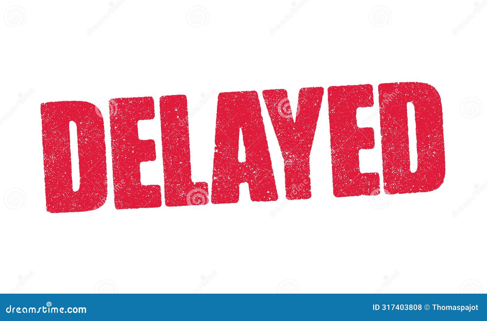 Delayed red ink stamp stock vector. Illustration of late - 317403808