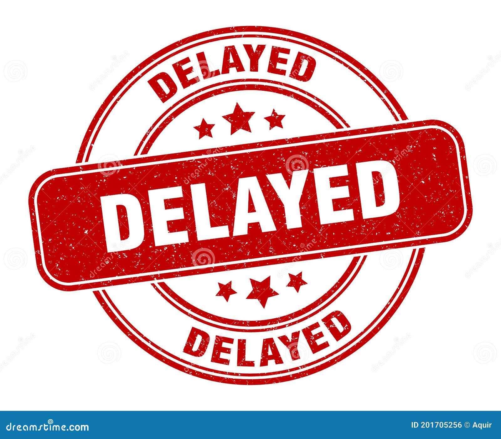 Delayed Stamp. Delayed Label. Round Grunge Sign Stock Vector ...