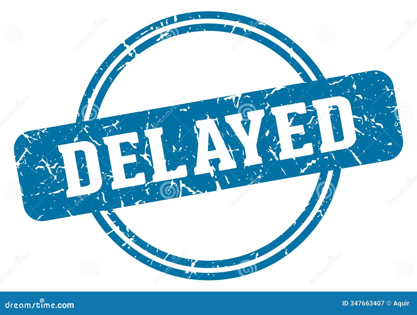 Delayed stamp stock vector. Illustration of delayed - 347663407