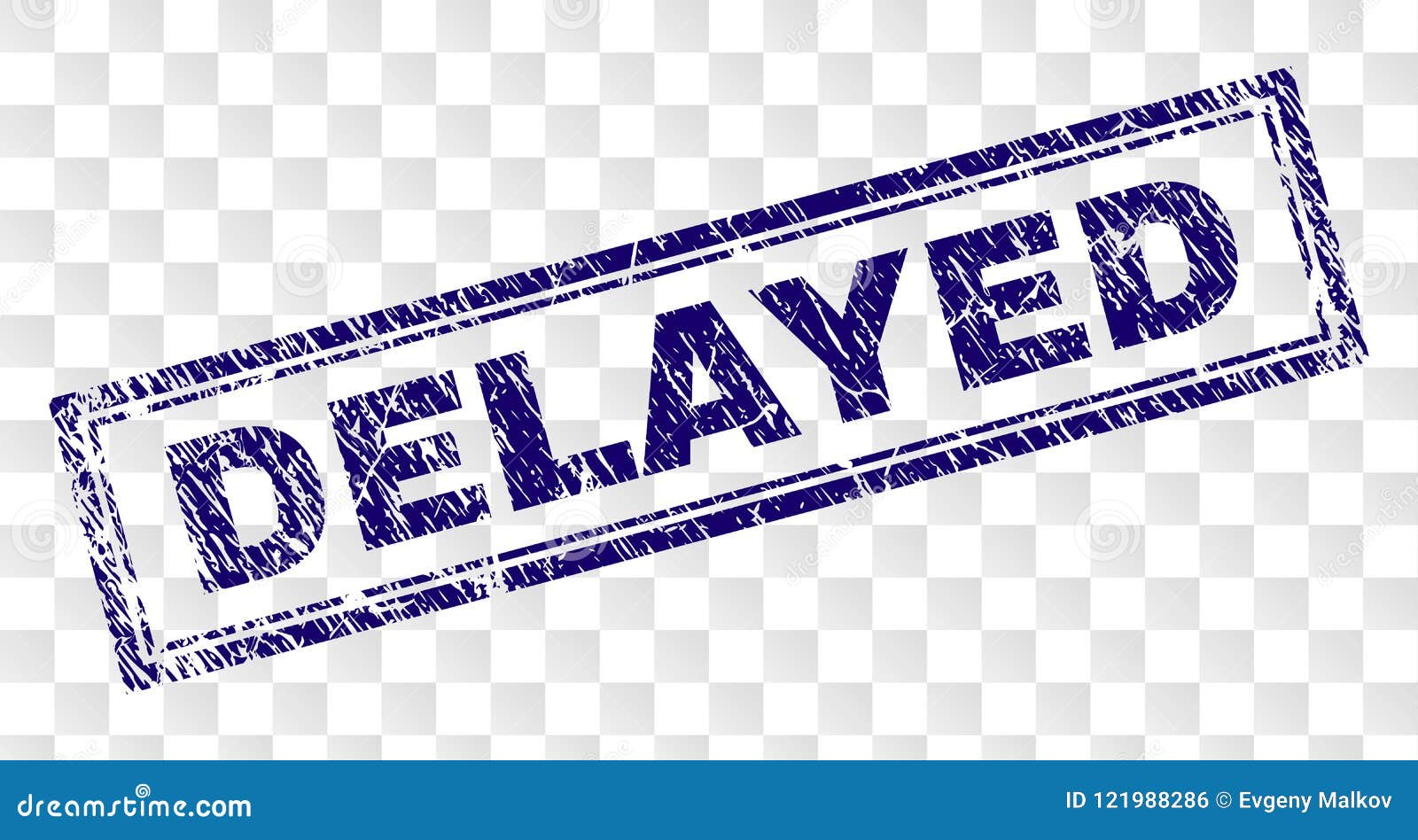 Scratched DELAYED Rectangle Stamp Stock Vector - Illustration of seal ...