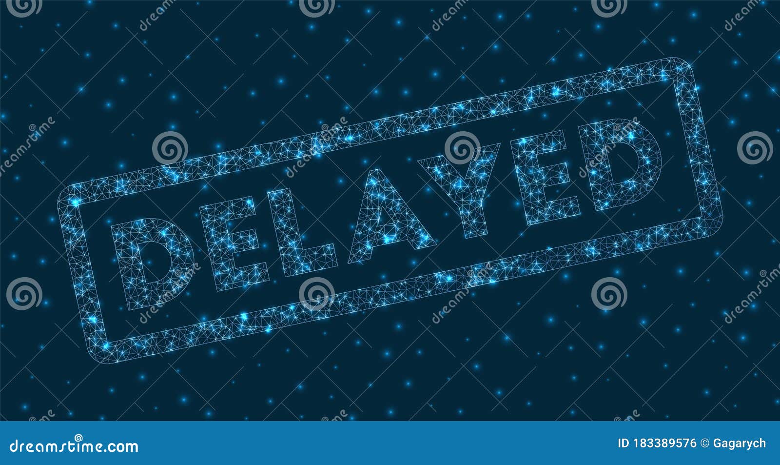 Delayed Word in Digital Style. Stock Vector - Illustration of bright ...