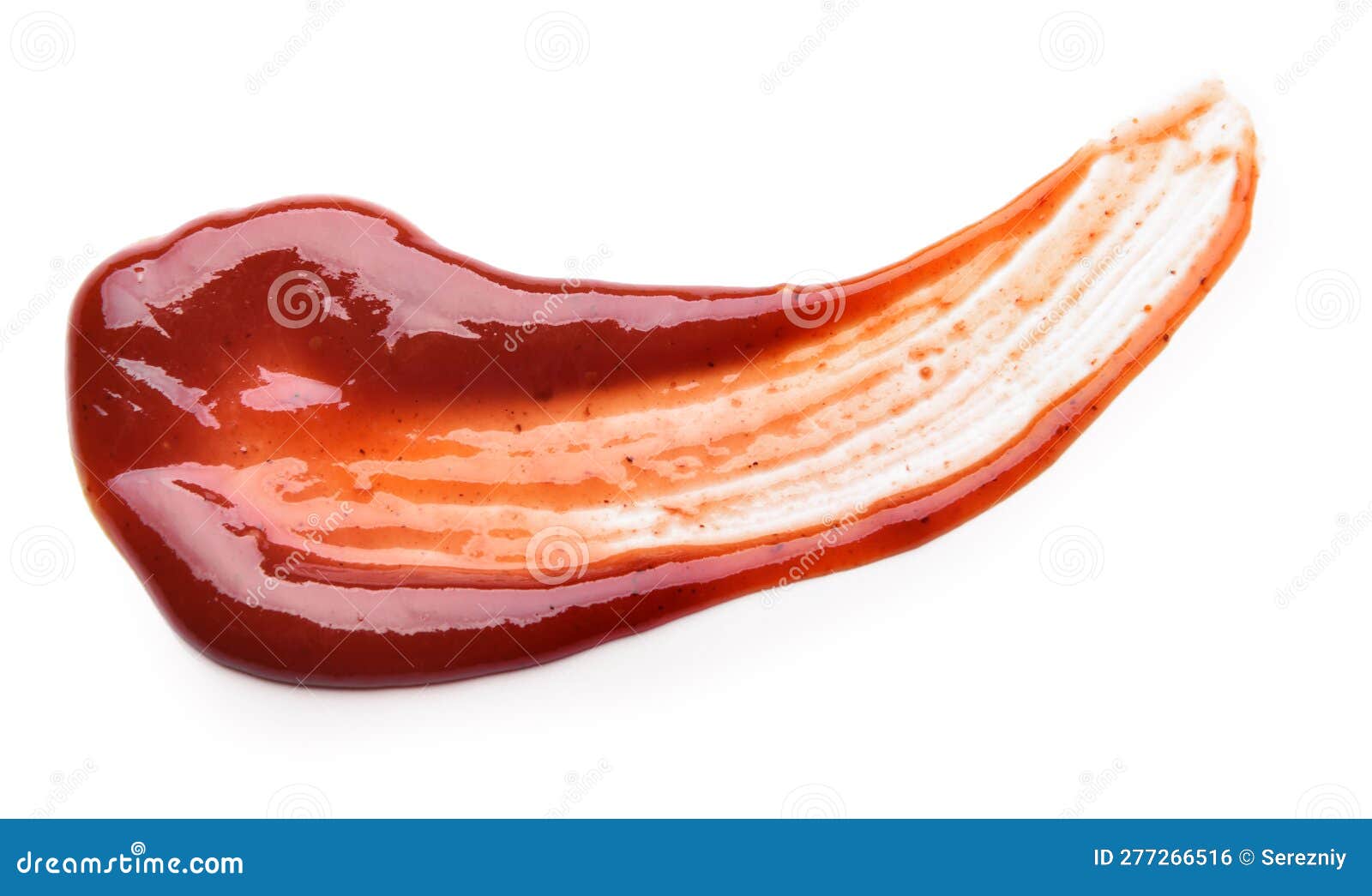 Smear of Tasty Barbecue Sauce on White Background Stock Photo - Image ...