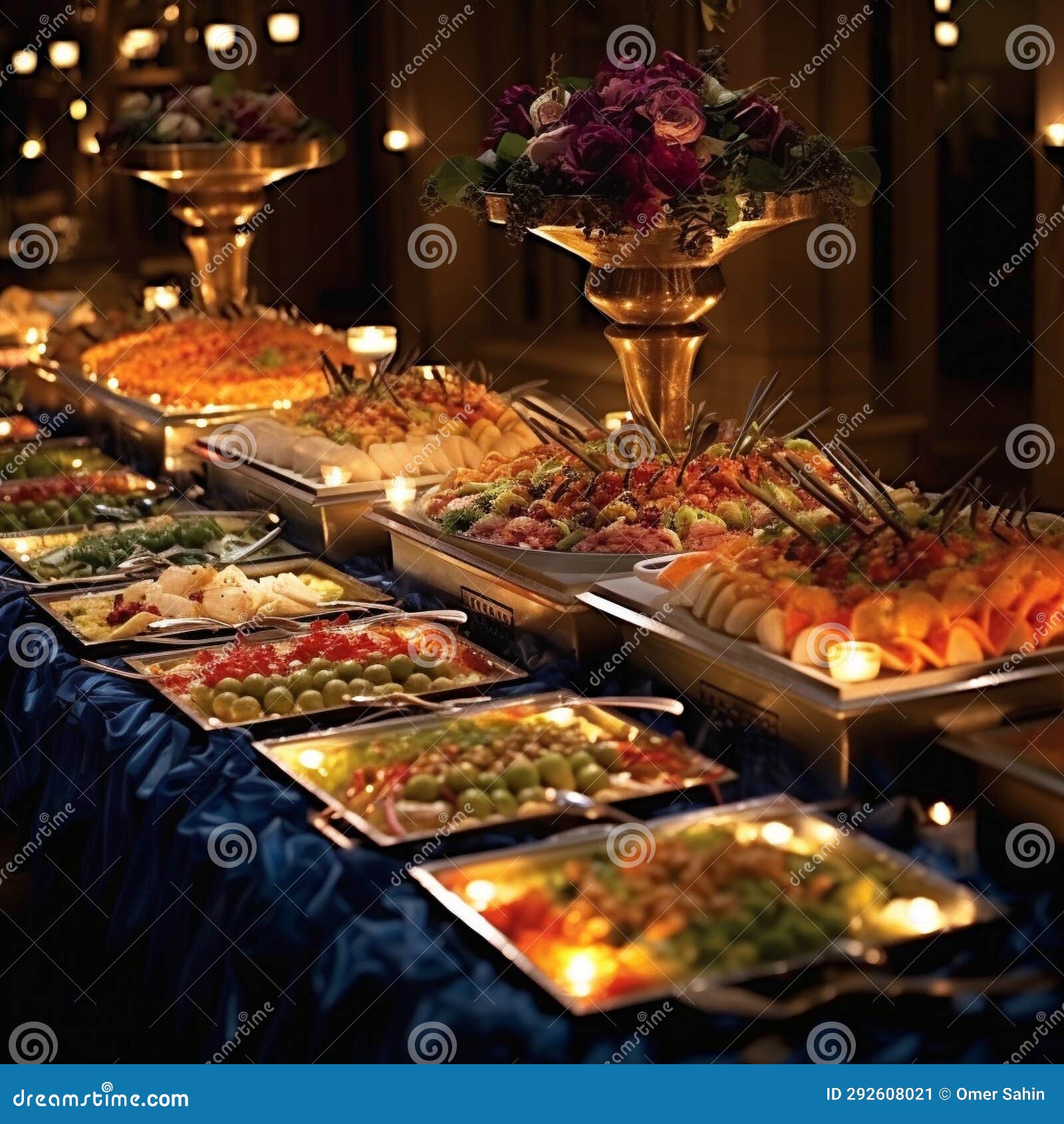 A Delectable Glimpse: Showcasing Reception Dining Delights Stock Image ...