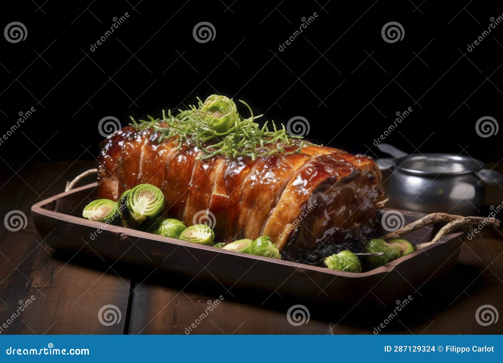 Delectable Roasted Beef Platter Stock Photo - Image of meat, roast ...