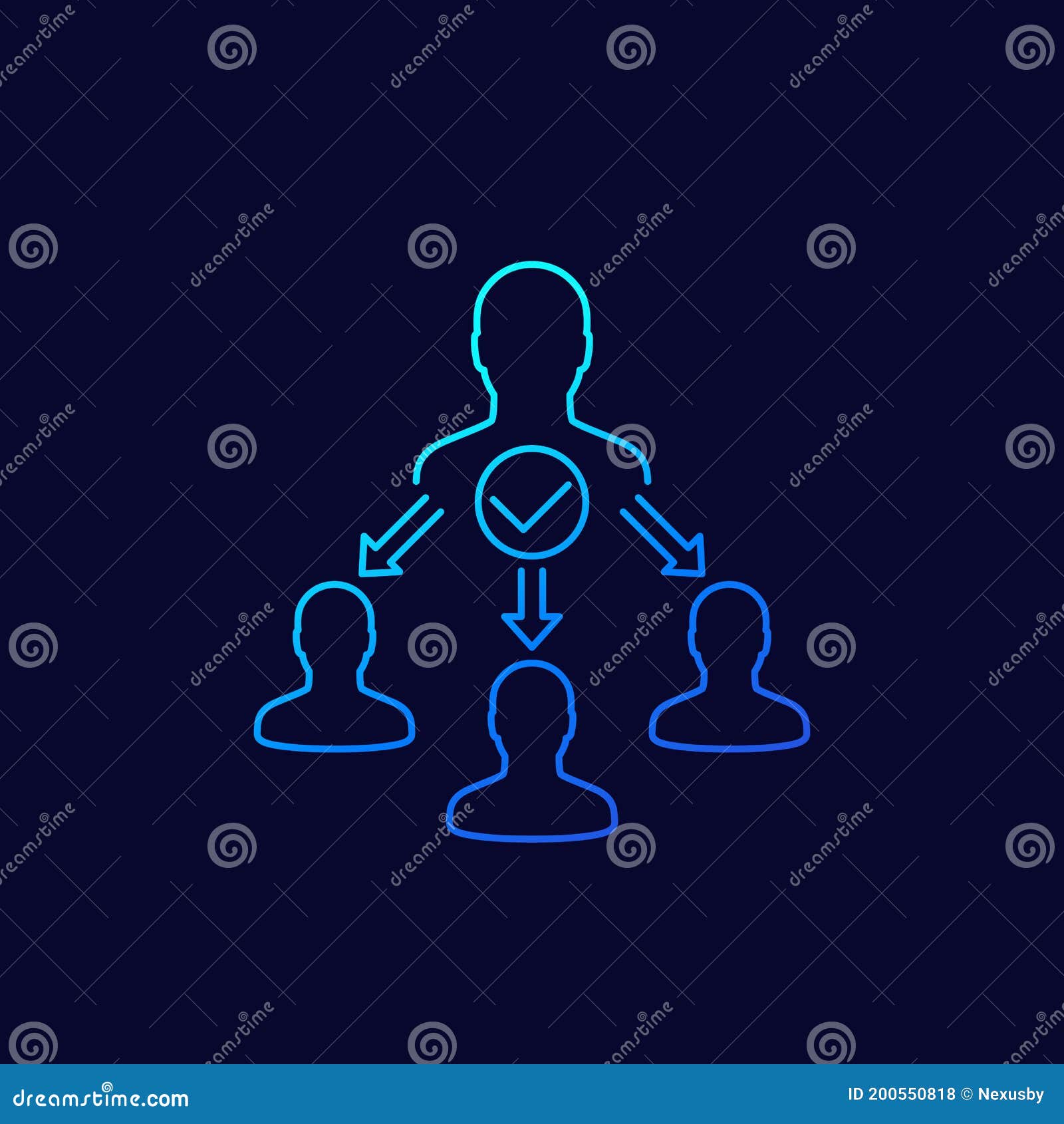 Delegate, Task Delegation Icon, Linear Stock Vector - Illustration of ... Delegate, Task Delegation Icon, Linear Stock Vector - Illustration of ...