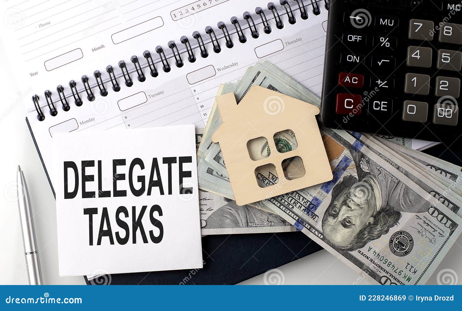 DELEGATE TASKS - the Inscription of Text on the Sticker on Planning ...