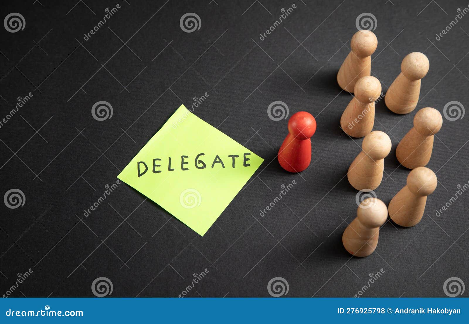 DELEGATE Word Through Magnifying Glass On Keyboard On The Chart Royalty ...