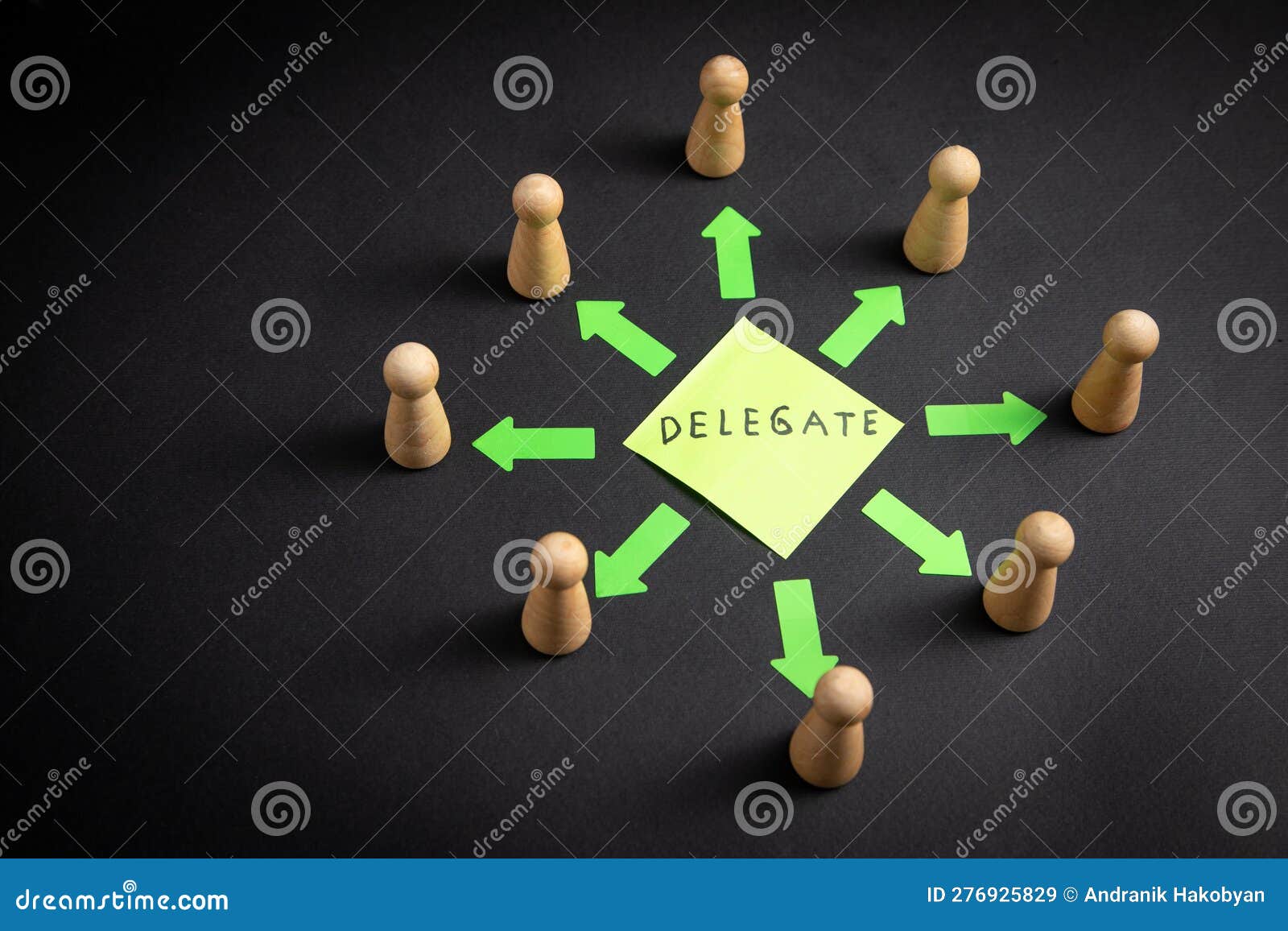 Delegation. Word Written On A Piece Of Paper, Cork Board Background ...