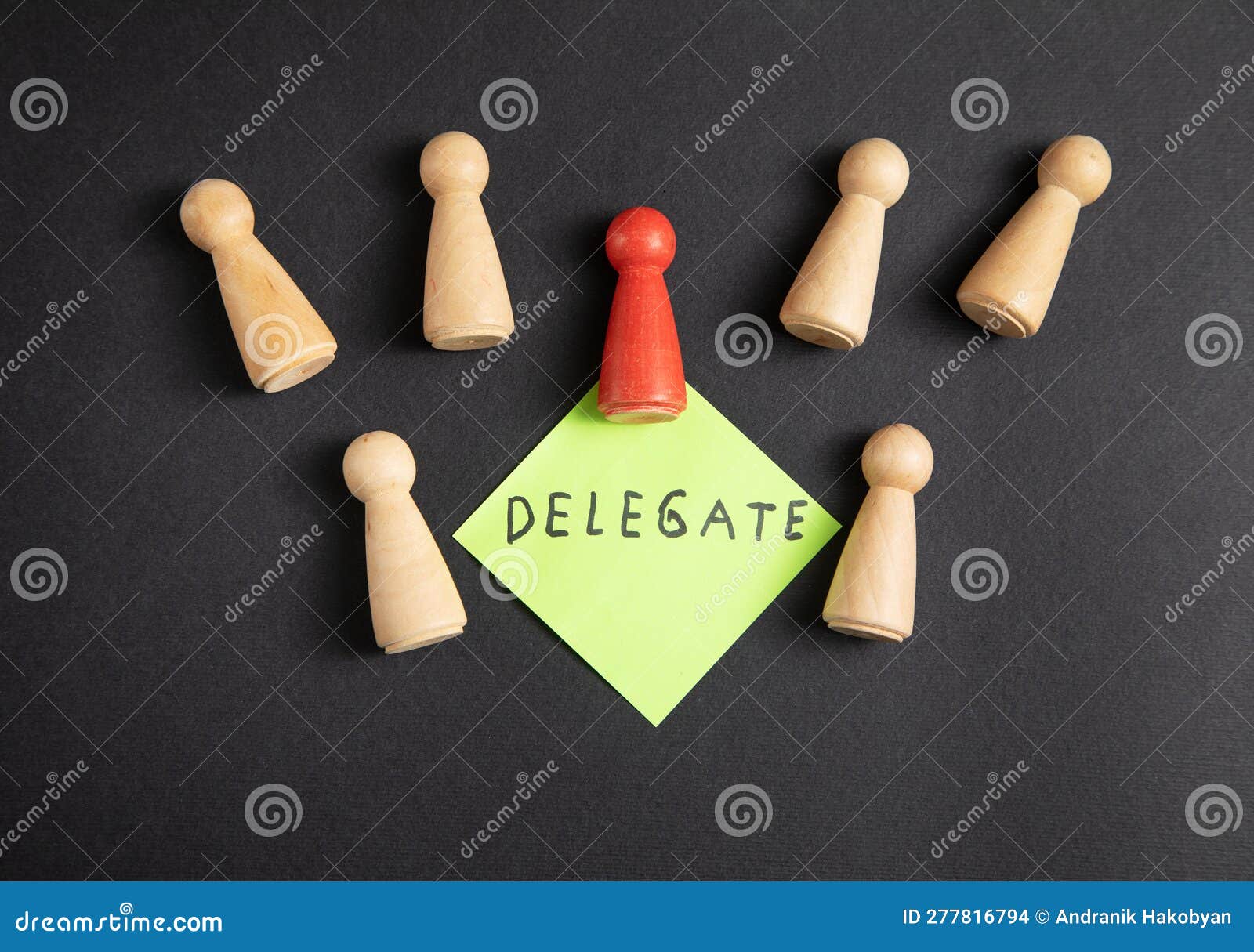 DELEGATE Word Through Magnifying Glass On Keyboard On The Chart Royalty ...