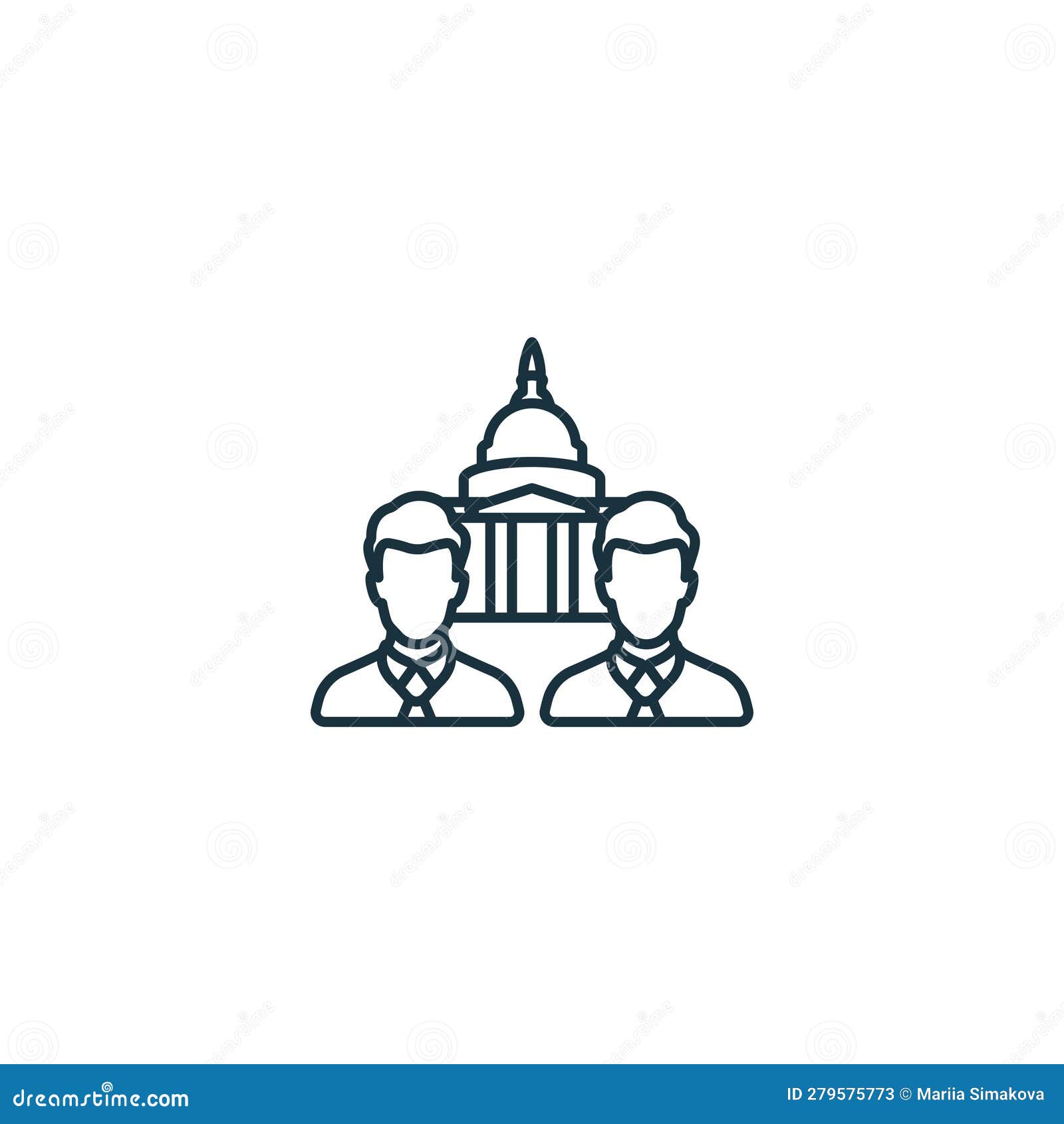 Delegates Icon. Monochrome Simple Sign from Election Collection Stock ...