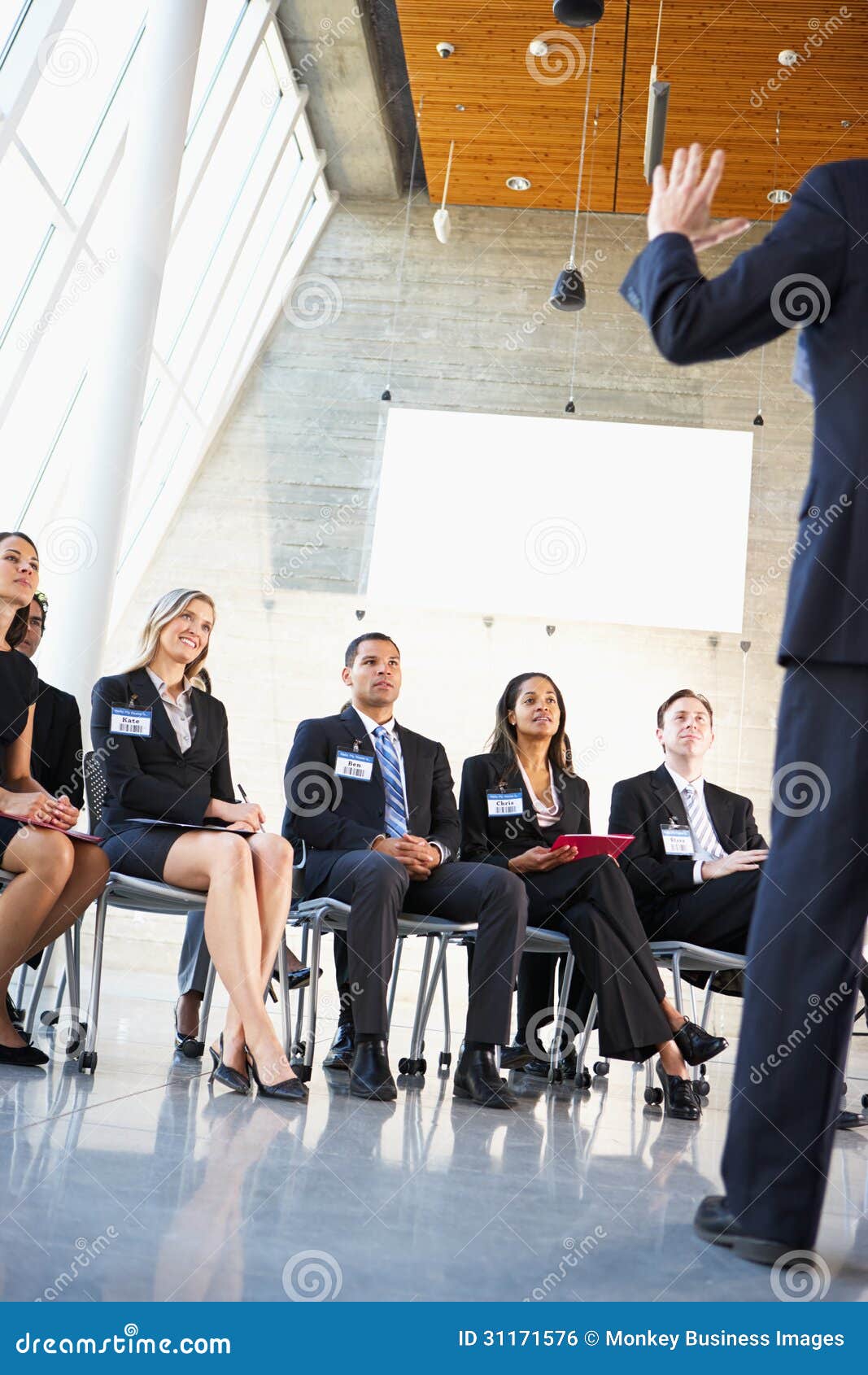 Delegates Listening To Speaker Stock Photo - Image of group, caucasian ...
